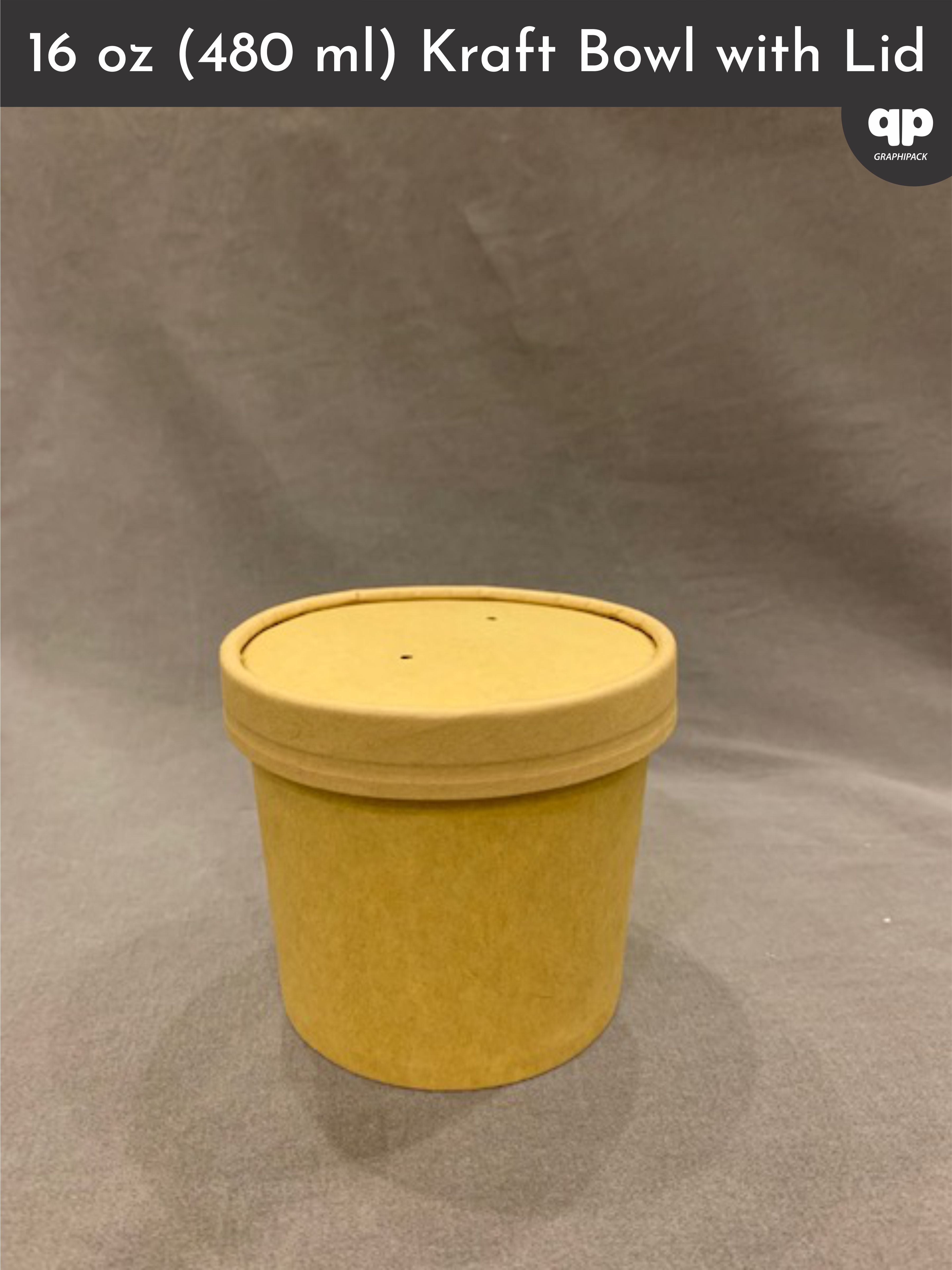 16 oz (480 ML) Kraft Bowl – Graphipack