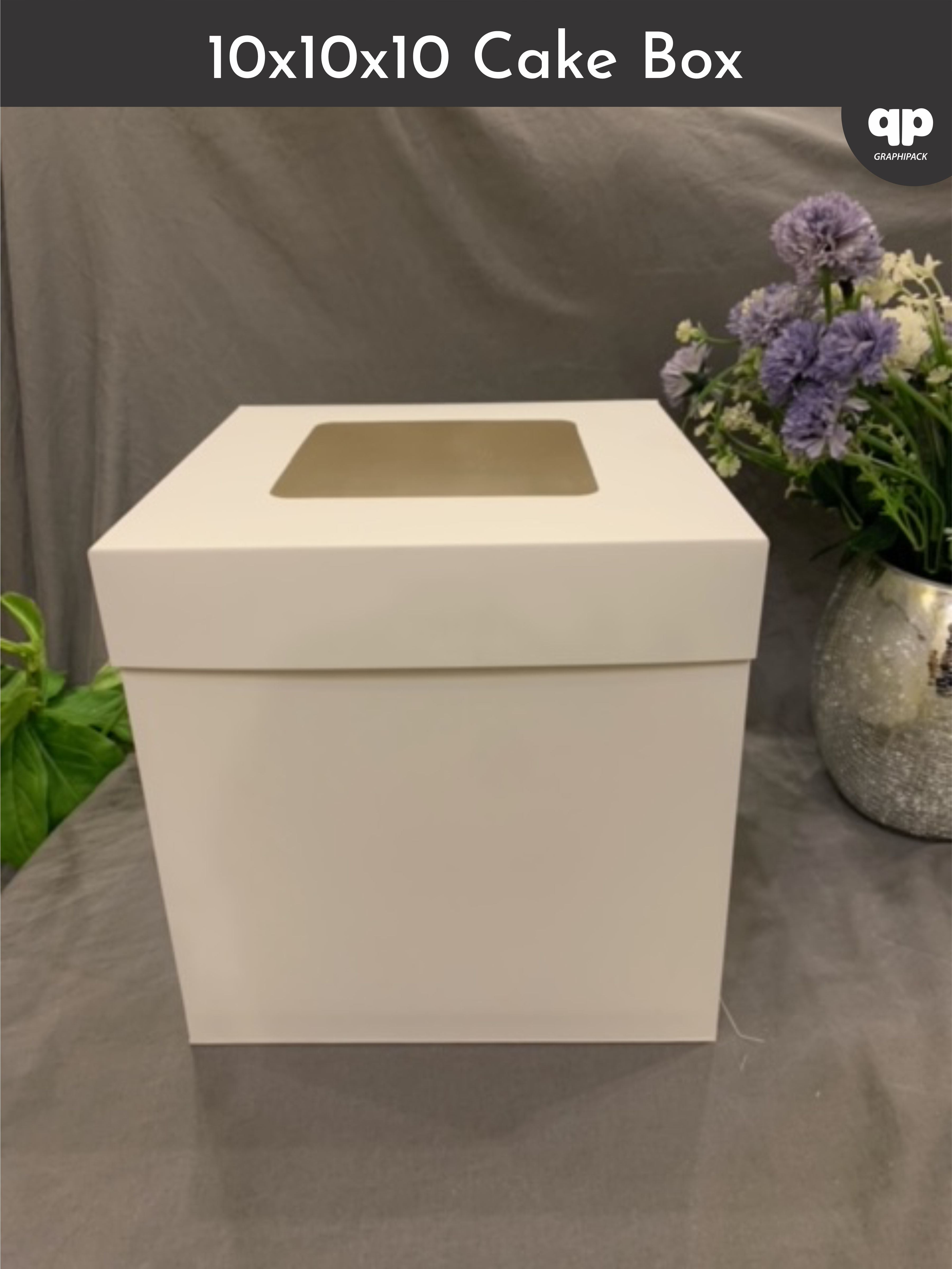 Cake Box 10"x10"x10" - with Window – Graphipack