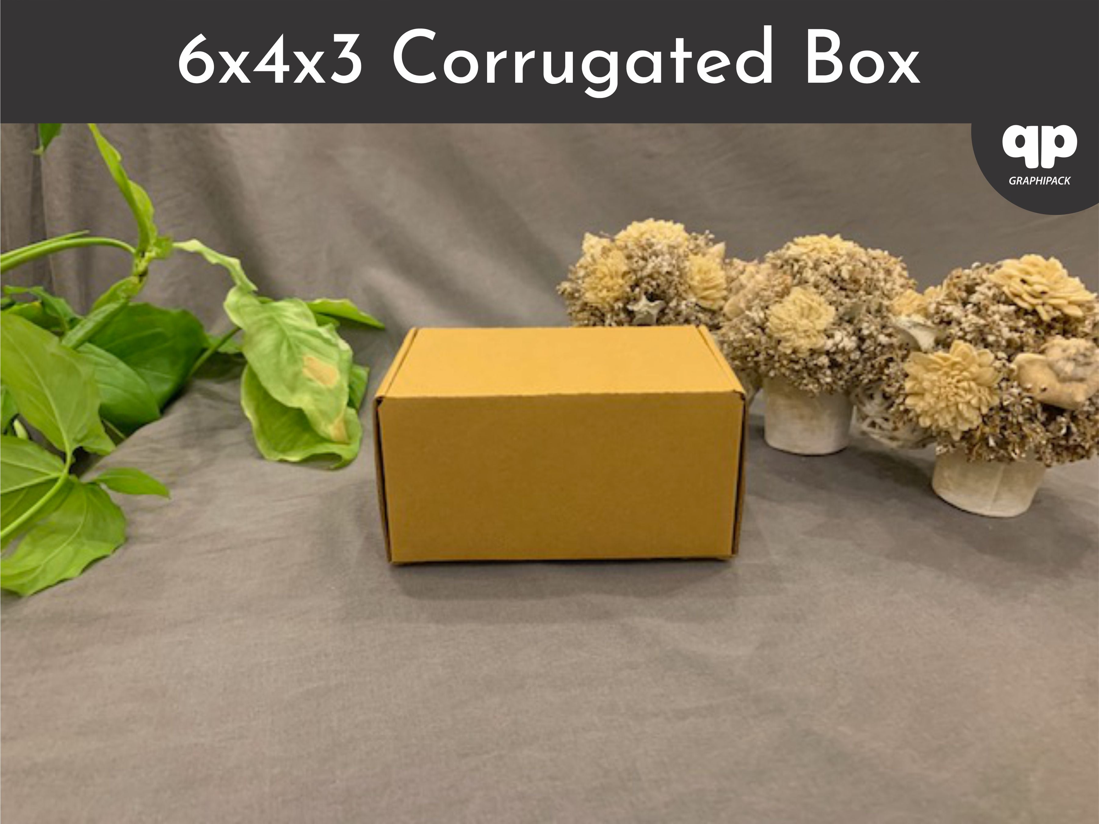 6x4x3 Corrugated Box – Graphipack