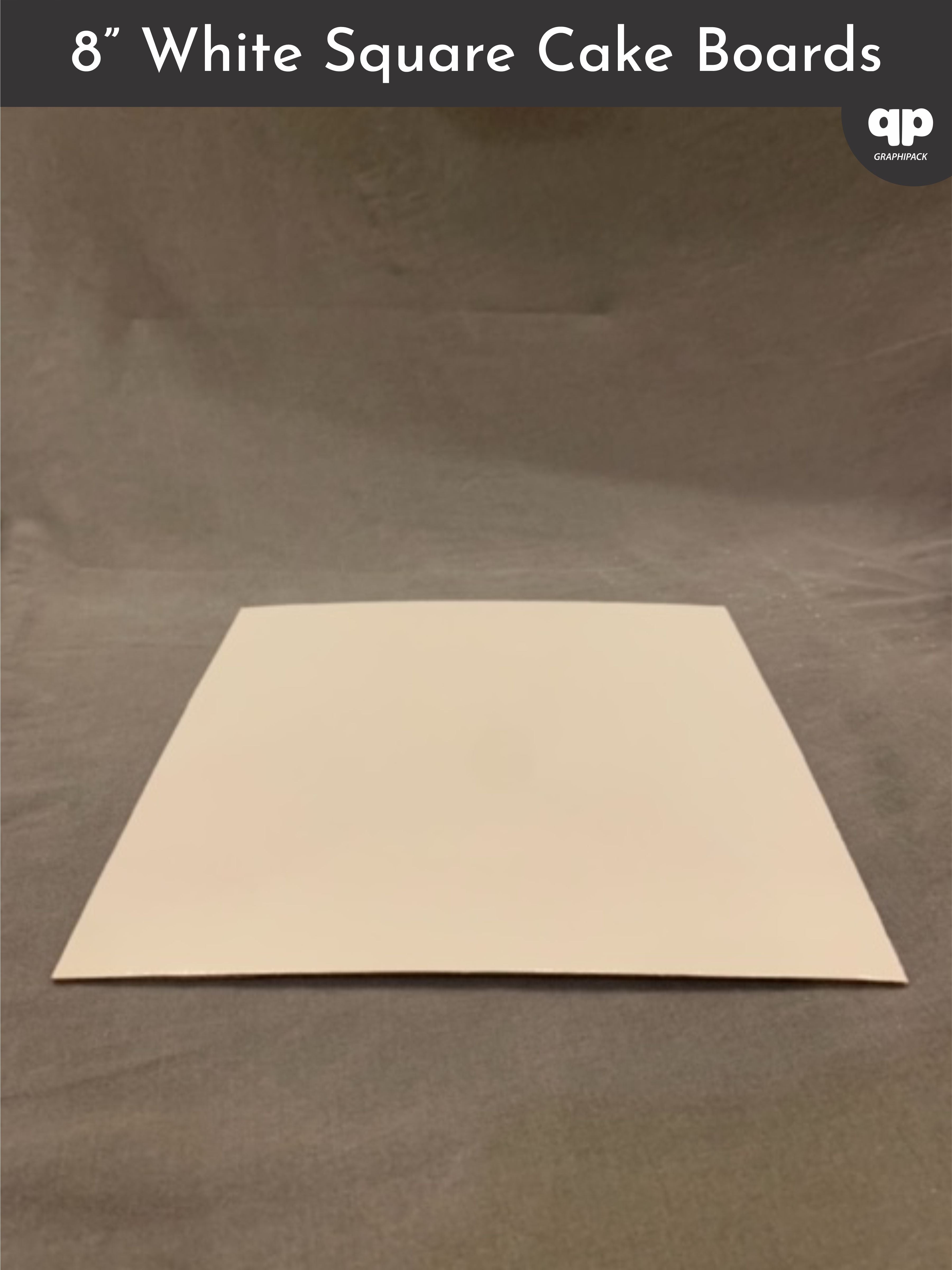 White Cake Boards - 8” Square – Graphipack