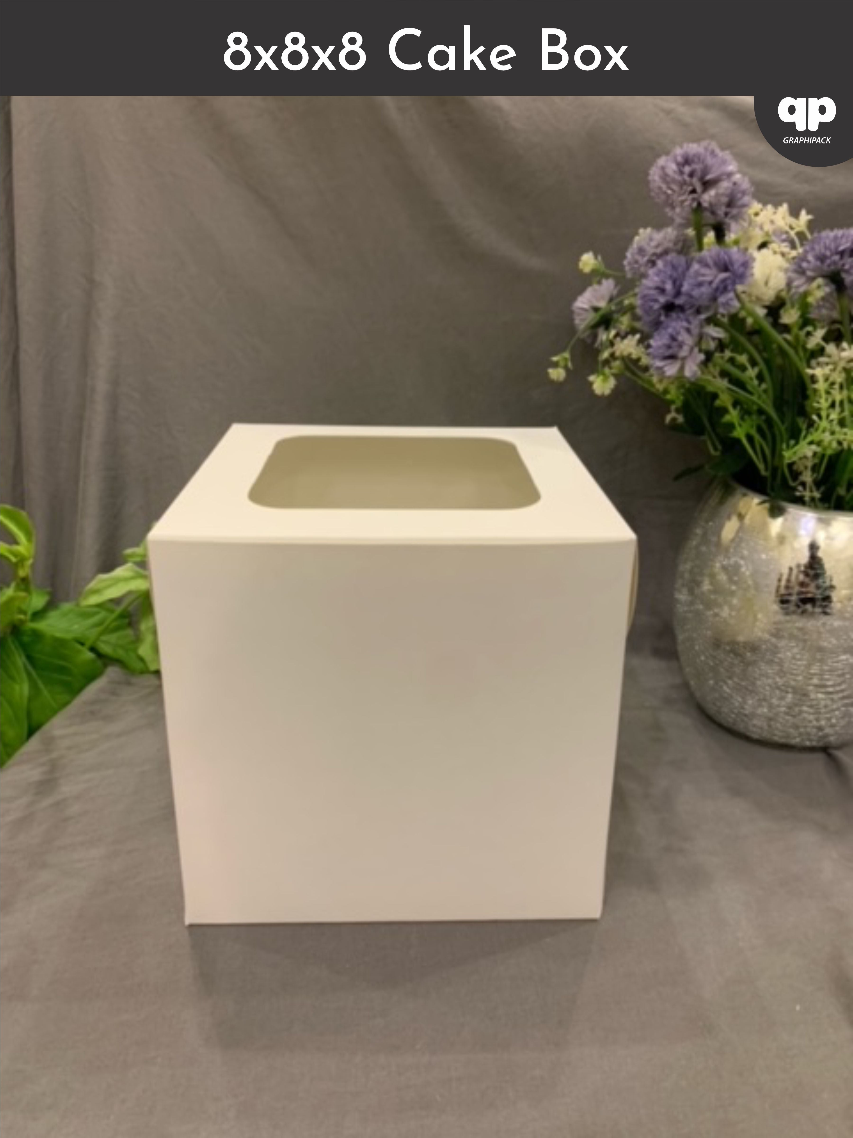 Cake Box 8"x8"x8" - with Window – Graphipack
