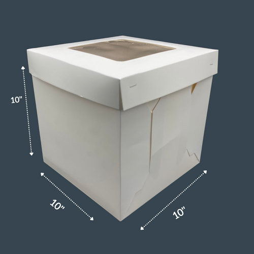 Cake Box 10"x10"x10" - with Window – Graphipack
